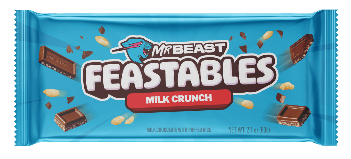 Feastables MrBeast Bar Milk Crunch Chocolate | International Sweets
