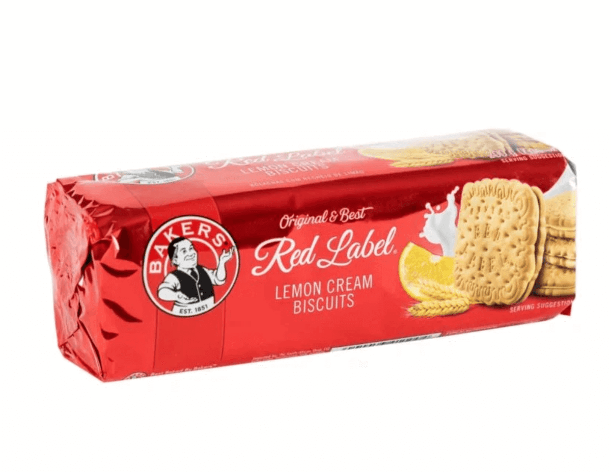 Baker's Red Label Lemon Creams Biscuit 200g – International Sweets NZ